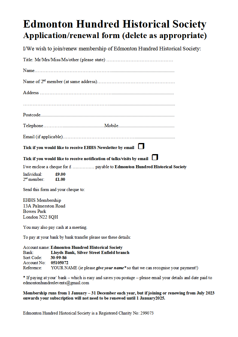 Membership form